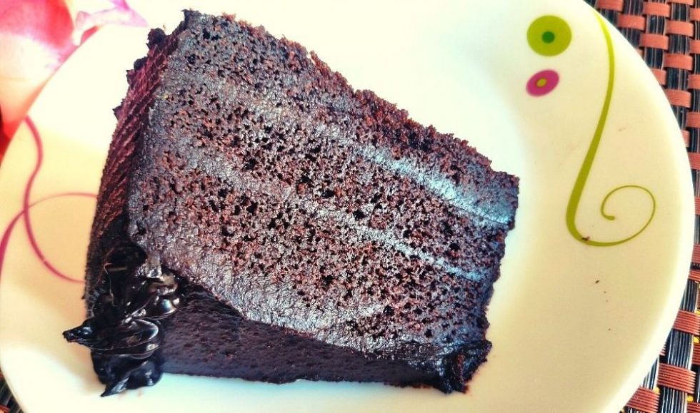 Eggless Chocolate Mud Cake Recipe With Whole Wheat