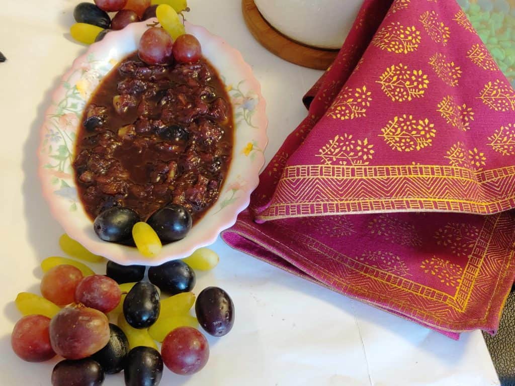 Mixed Grapes Chutney | Angur Ki Chatni - Samira's Recipe Diary