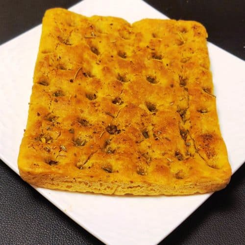 Whole Wheat Focaccia Bread Indian Recipe With Veggies