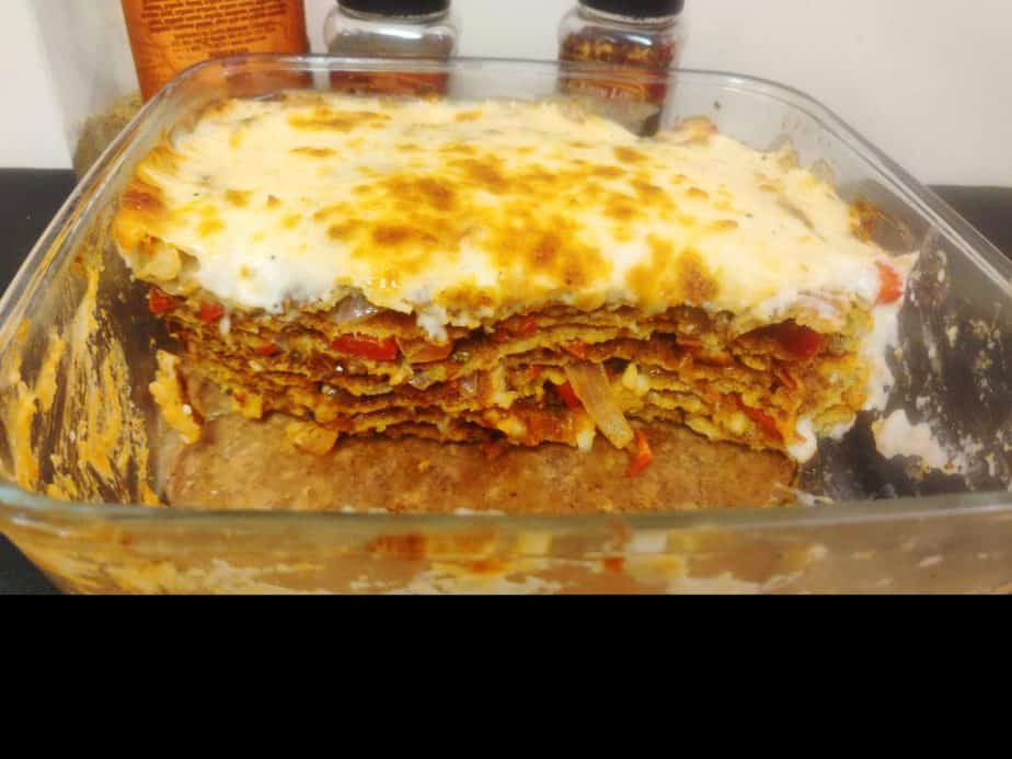 Veg Lasagna Recipe Indian Style With Pancakes - Without Pasta Sheets