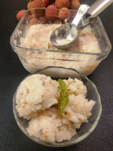 Lychee Granita Recipe | Lychee Sorbet | Fireless | Vegan